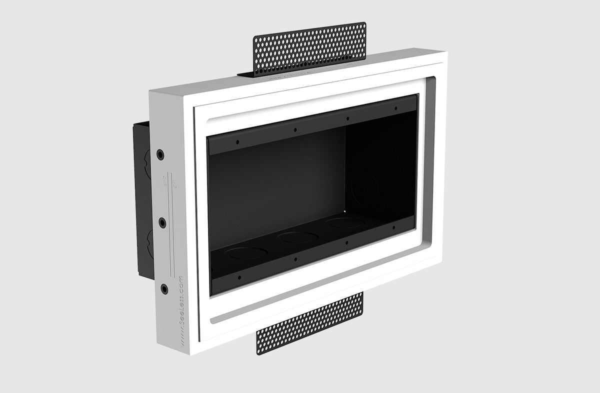 SeeLess SLD-4G-062 Four Gang Designer Style | Flush In-Wall Mount ...